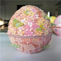 China Factory Wholesale DIY Easter craft ideas using styrofoam eggs, Sequin Egg Ornament Craft Kit, DIY Christmas Ornaments002 for sale