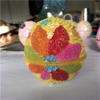 China Factory Wholesale DIY Easter craft ideas using styrofoam eggs, Sequin Egg Ornament Craft Kit, DIY Christmas Ornaments004 for sale