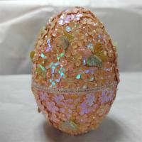 China Factory Wholesale DIY Easter craft ideas using styrofoam eggs, Sequin Egg Ornament Craft Kit, DIY Christmas Ornaments006 for sale