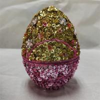 China Factory Wholesale DIY Easter craft ideas using styrofoam eggs, Sequin Egg Ornament Craft Kit, DIY Christmas Ornaments007 for sale