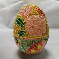 China Factory Wholesale DIY Easter craft ideas using styrofoam eggs, Sequin Egg Ornament Craft Kit, DIY Christmas Ornaments008 for sale