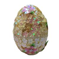 China Factory Wholesale DIY Easter craft ideas using styrofoam eggs, Sequin Egg Ornament Craft Kit, DIY Christmas Ornaments015 for sale