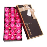 China Factory Promotion Floral Scented Bath Soap Rose Flower Petals, Plant Essential Oil Rose Soap Set Guest Soap Shaped Petals for sale