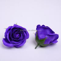 China Factory Wholesale Pretty Soap Rose Head Romantic Wedding Valentine's Day Gift Decoration Family Banquet Clip Artificial Flower for sale
