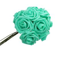 China ctory Wholesale Artificial Rose Flowers Wedding Bride Bouquet PE Foam DIY Home Hotel Decoration Rose Flowers for sale