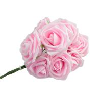 China Factory Wholesale PE Artificial Foam Rose Bouquet Bridal Bouquets for Wedding Decor, Artificial Roses Flowers Bridal Bouquet for sale