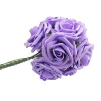 China ctory Wholesale Artificial Rose Flowers Wedding Bride Bouquet PE Foam DIY Home Hotel Decoration Rose Flowers for sale