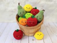 China Factory Wholesale handmade crochet amigurumi fruit animal stress ball-Squeeze toy anti anxiety therapy, Crocheted worry pets for sale