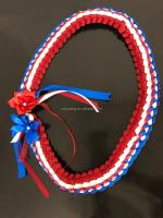 China Factory Custom Ribbon Pride Lei, Rainbow Flag, Hand Woven Wreath, Graduation Gifts, Celebration for sale