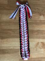 China Factory Custom Ribbon Pride Lei, Rainbow Flag, Hand Woven Wreath, Graduation Gifts, Celebration for sale