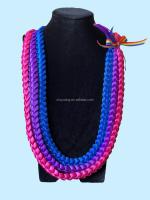 China Factory Custom Ribbon Pride Lei, Rainbow Flag, Hand Woven Wreath, Graduation Gifts, Celebration for sale