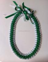 China Factory Custom Rainbow Pride Lei/ Flag, Ribbon Hand Woven Wreath, Braided Necklace Graduation Gifts for sale