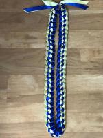 China Factory Custom Rainbow Pride Lei/ Flag, Ribbon Hand Woven Wreath, Braided Necklace Graduation Gifts for sale