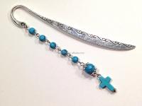China Factory Custom Hand-knotted Rosary Bookmark,Catholic Gift,Prayer Bead Bookmark for sale
