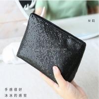 China Factory custom Metal Aluminum Mesh Clutch Cosmetic Bag, Aluminum Metal Mesh Evening Bag Purse Clutch Handbag for sale