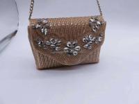 China Factory Custom Beaded Clutch Bag, Vintage Multi-Color Beaded Purse Handbag Clutch, Womne Vintage Embroidery Evening Bead Clutch for sale