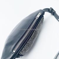 China Factory Wholesale Womens Rhinestone Studded Fanny Waist Pack, Rhinestone-embellished Mini Fanny Saddle Bag for sale
