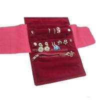 China Factory Wholesale velvet jewelry roll, The Container Store Velvet Jewelry Rolls, Ring Necklaces Pendants Organizer Storage Bags for sale