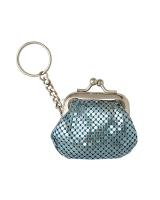 China Factory Custom Metal Mesh Coin Purse Kiss Lock Clasp Buckle Coin Purse, Small Buckle Coin Purse Aluminum Metal Mesh Pouch for sale