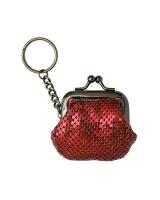 China Factory Custom Metal Mesh Coin Purse Kiss Lock Clasp Buckle Coin Purse, Small Buckle Coin Purse Aluminum Metal Mesh Pouch for sale