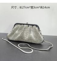 China Factory Wholesale Elegant Rhinestone Evening Bag, Rhinestone-Embellished Handbag, Crystal Clutch Evening Bags for sale