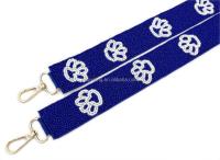 China Factory Custom Hand Beaded 2inch Adjustable Bag Straps, Personalized Beaded Handbag Purse Strap,Beaded Shoulder Purse Strap for sale
