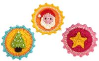 China Factory Wholesale handmade crochet animals applique/embellishment, knitted sew on patches, animal appliques for sale