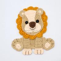 China Factory Wholesale handmade crochet elephant applique/embellishment, knitted sew on patches, animal appliques for sale
