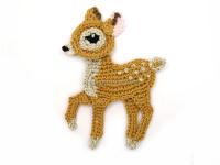 China Factory Wholesale handmade crochet elephant applique/embellishment, knitted sew on patches, animal appliques for sale