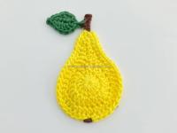 China Factory Wholesale handmade crochet demon applique/embellishment, knitted sew on patches, Halloween style holiday appliques for sale