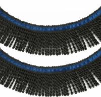China Factory Wholesale Hebrew Israelite Fringes,Bullion Fringe Tassels,Curtain Fringes Bullion Fringe Trim with Ribbon,Fabric Trims for sale