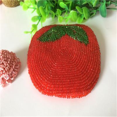 China Factory direct sales of new fashion bead embroidered wallet card bag passport cover beaded purse   handbag  card bag05 for sale