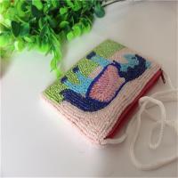 China Factory direct sales of new fashion bead embroidered wallet card bag passport cover beaded purse   handbag  card bag06 for sale