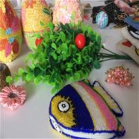 China Factory direct sales of new fashion bead embroidered wallet card bag passport cover beaded purse   handbag  card bag08 for sale