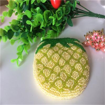 China Factory direct sales of new fashion bead embroidered wallet card bag passport cover beaded purse   handbag  card bag09 for sale