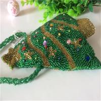 China Factory direct sales of new fashion bead embroidered wallet card bag passport cover beaded purse   handbag  card bag10 for sale