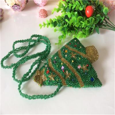 China Factory direct sales of new fashion bead embroidered wallet card bag passport cover beaded purse   handbag  card bag11 for sale