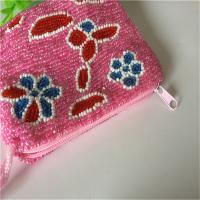 China Factory direct sales of new fashion bead embroidered wallet card bag passport cover beaded purse   handbag  card bag11 for sale