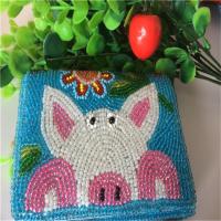 China Factory direct sales of new fashion bead embroidered wallet card bag passport cover beaded purse   handbag  card bag11 for sale