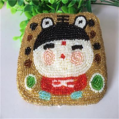 China Factory direct sales of new fashion bead embroidered wallet card bag passport cover beaded purse   handbag  card bag12 for sale