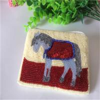 China Factory direct sales of new fashion bead embroidered wallet card bag passport cover beaded purse   handbag  card bag13 for sale