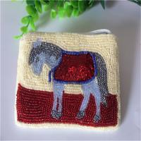 China Factory direct sales of new fashion bead embroidered wallet card bag passport cover beaded purse   handbag  card bag13 for sale