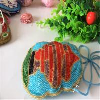 China Factory direct sales of new fashion bead embroidered wallet card bag passport cover beaded purse   handbag  card bag14 for sale