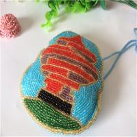 China Factory direct sales of new fashion bead embroidered wallet card bag passport cover beaded purse   handbag  card bag14 for sale