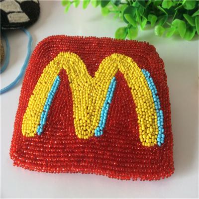 China Factory direct sales of new fashion bead embroidered wallet card bag passport cover beaded purse   handbag  card bag16 for sale