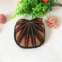China Factory direct sales of new fashion bead embroidered wallet card bag passport cover beaded purse   handbag  card bag19 for sale