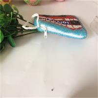 China Factory direct sales of new fashion bead embroidered wallet card bag passport cover beaded purse   handbag  card bag23 for sale