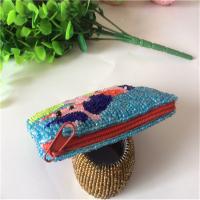 China Factory direct sales of new fashion bead embroidered wallet card bag passport cover beaded purse   handbag  card bag23 for sale