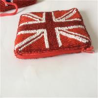 China Factory direct sales of new fashion bead embroidered wallet card bag passport cover beaded purse   handbag  card bag25 for sale