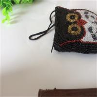 China Factory direct sales of new fashion bead embroidered wallet card bag passport cover beaded purse   handbag  card bag26 for sale